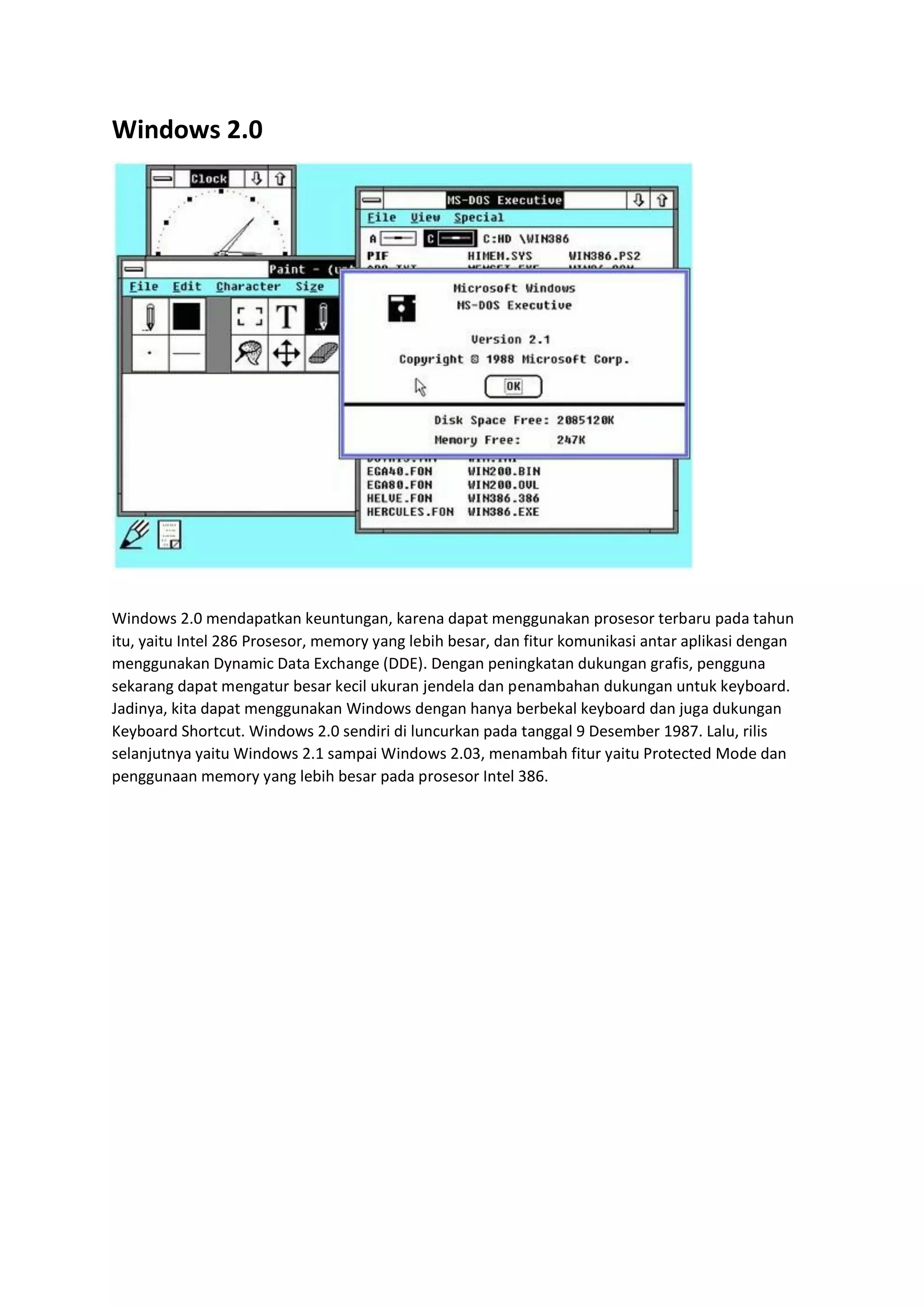 Sejarah dan perkembangan sistem operasi microsoft windows | PDF
