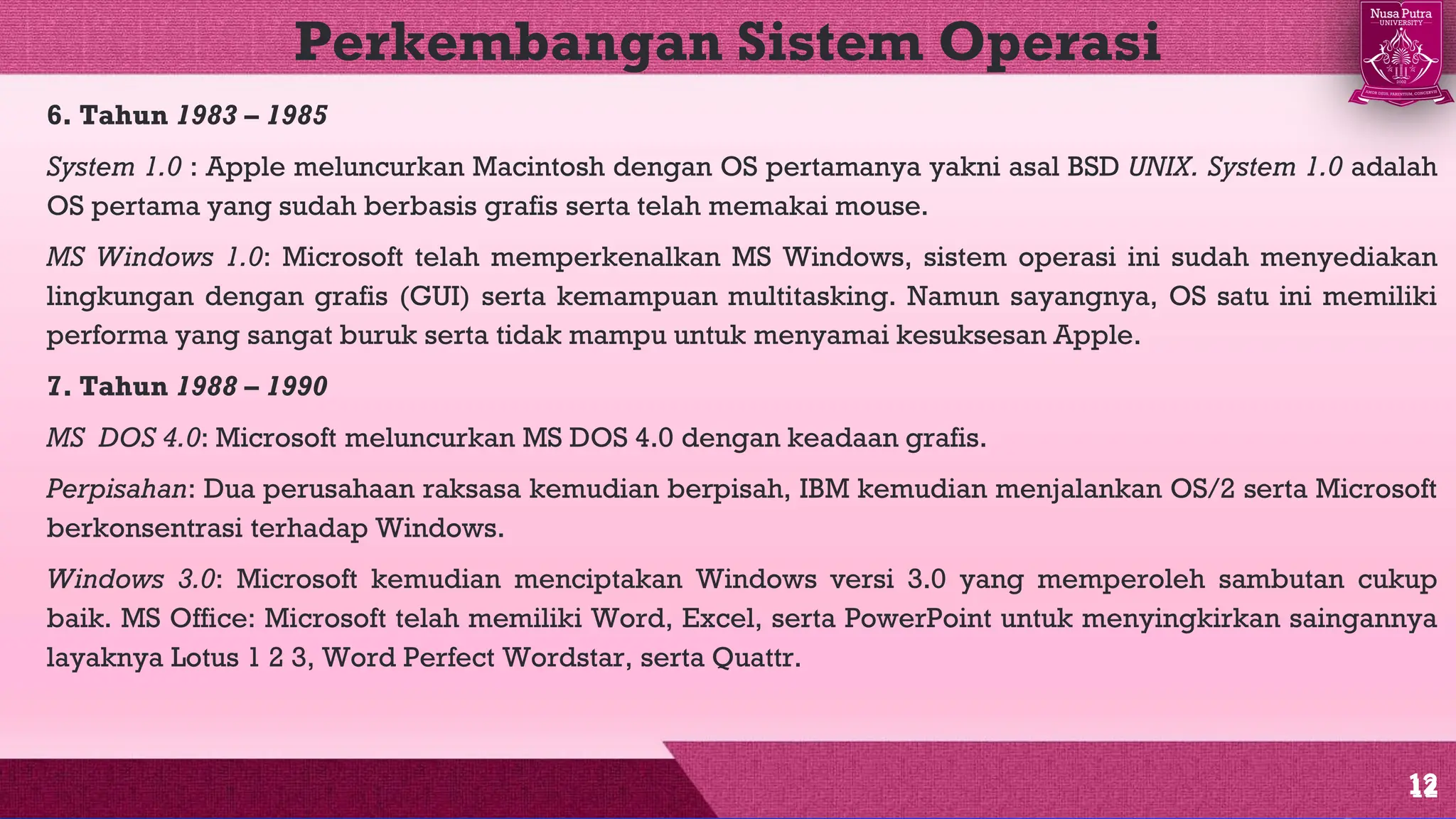 Sejarah serta perkembangan Sistem operasi | PDF