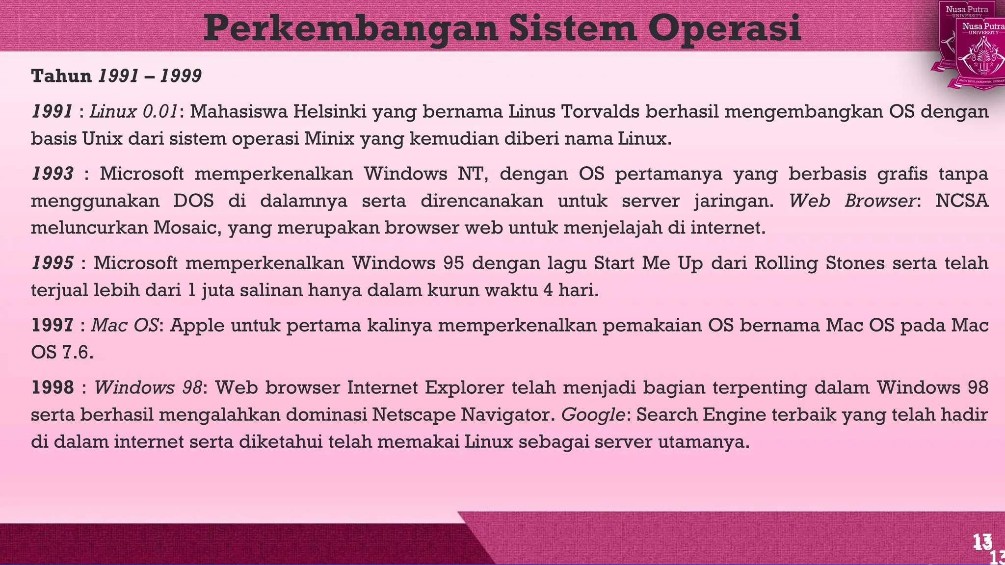 Sejarah serta perkembangan Sistem operasi | PDF