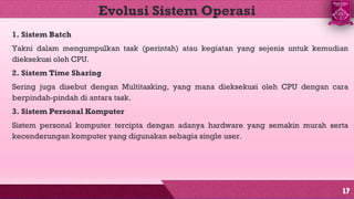 Sejarah serta perkembangan Sistem operasi | PDF