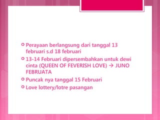 Sejarah dan tradisi v day | PPT