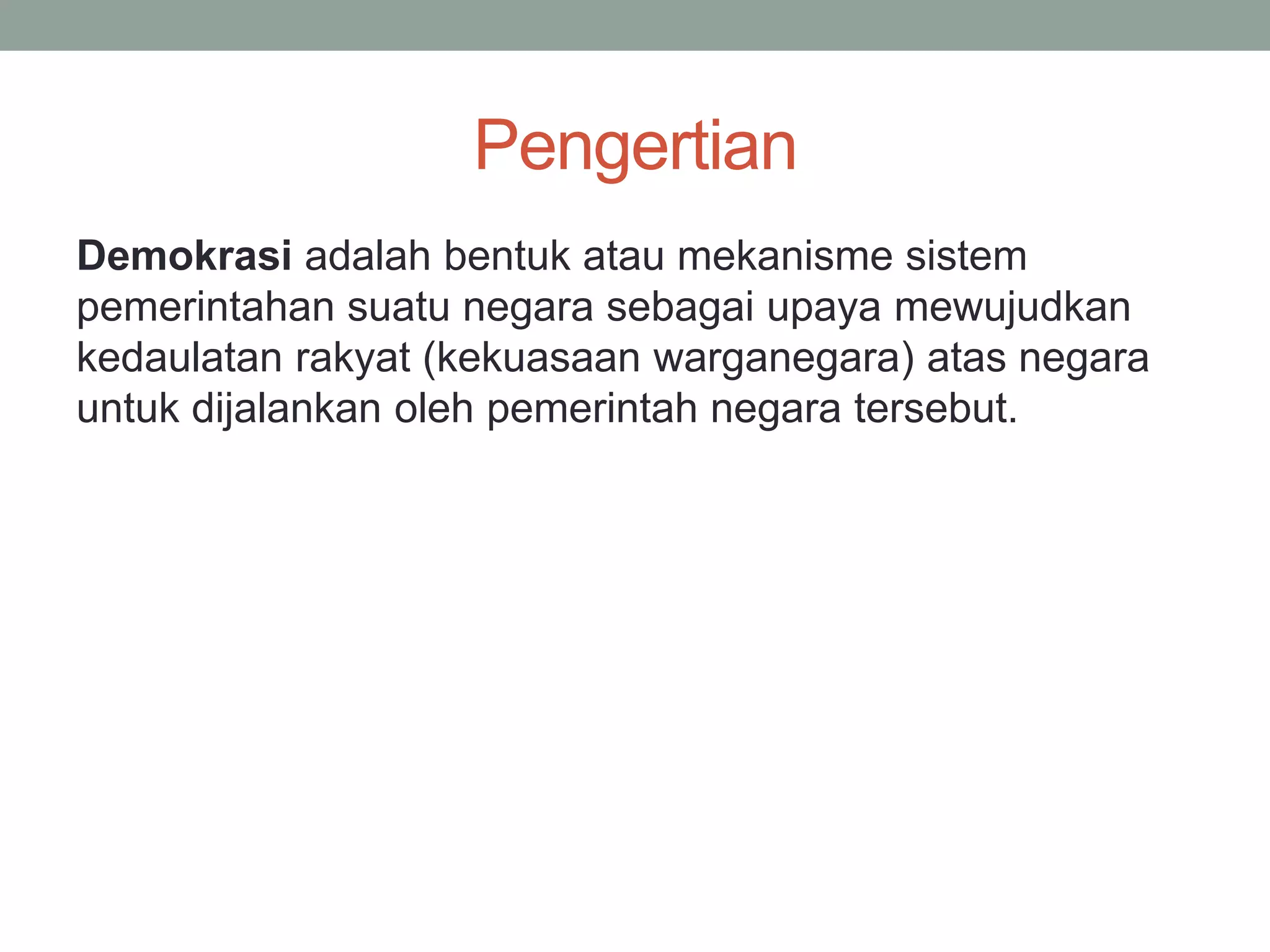 Sejarah demokrasi di indonesia | PPTX