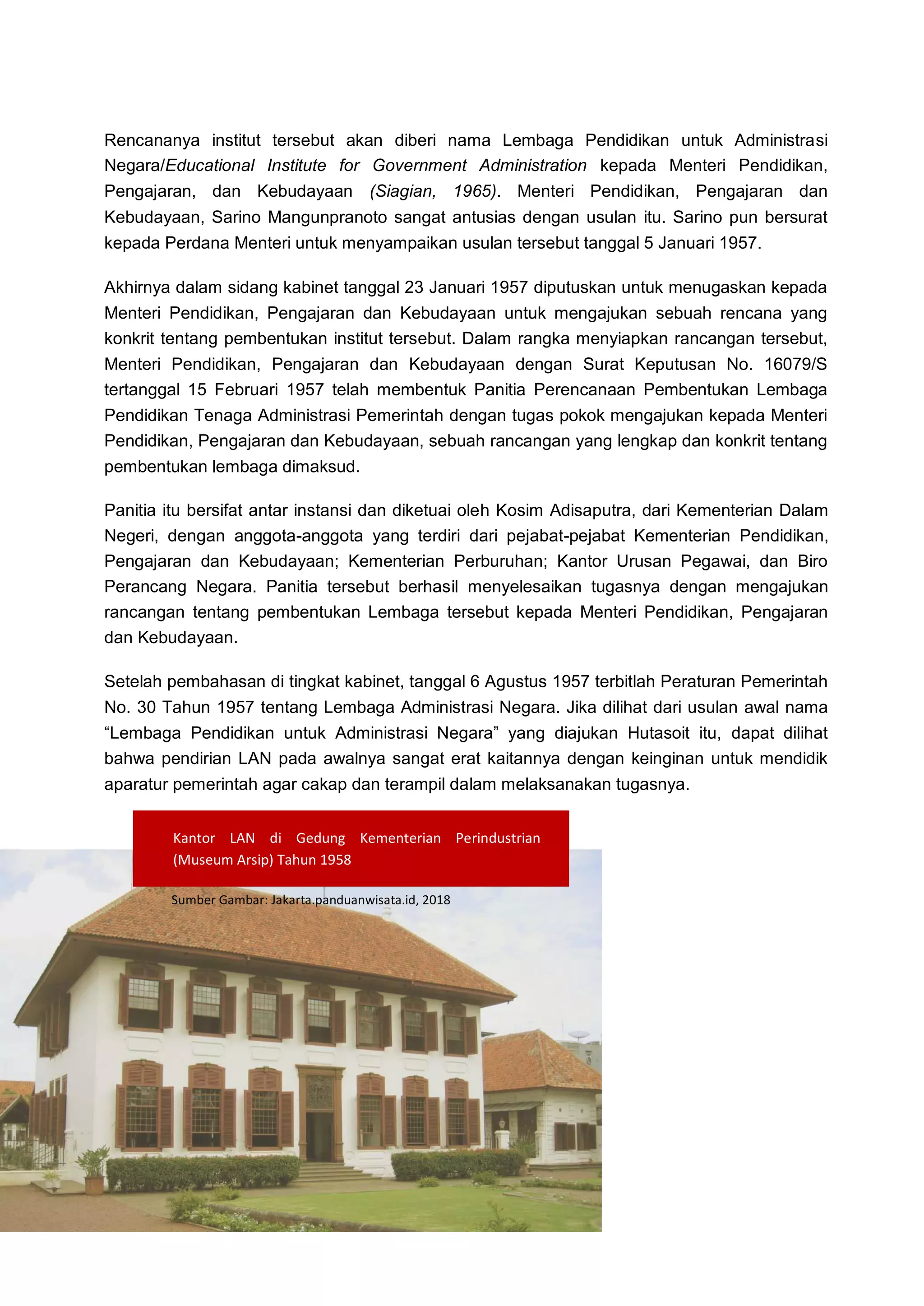 Sejarah Diklat (Pendidikan dan Pelatihan) Aparatur | PDF