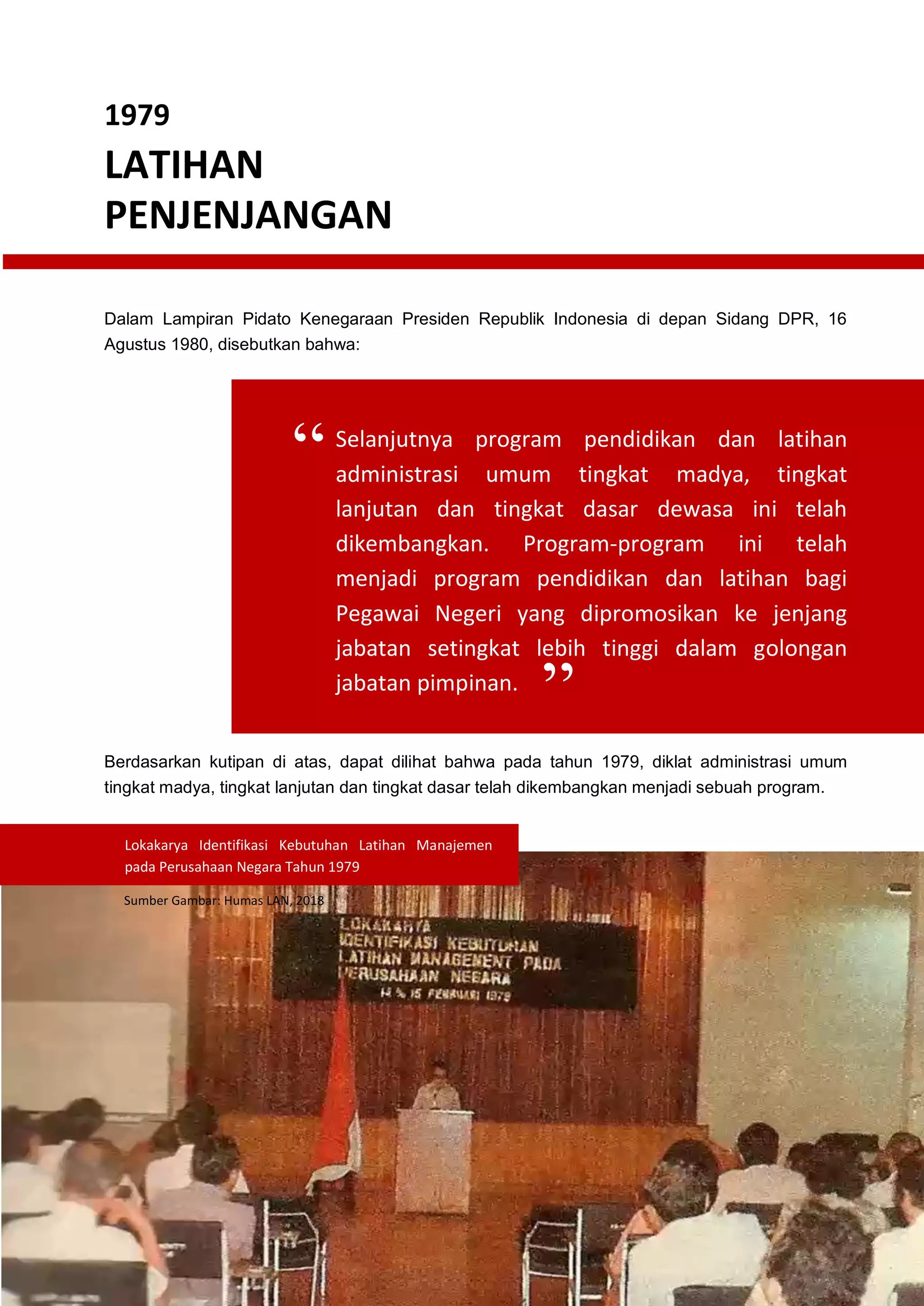 Sejarah Diklat (Pendidikan dan Pelatihan) Aparatur | PDF