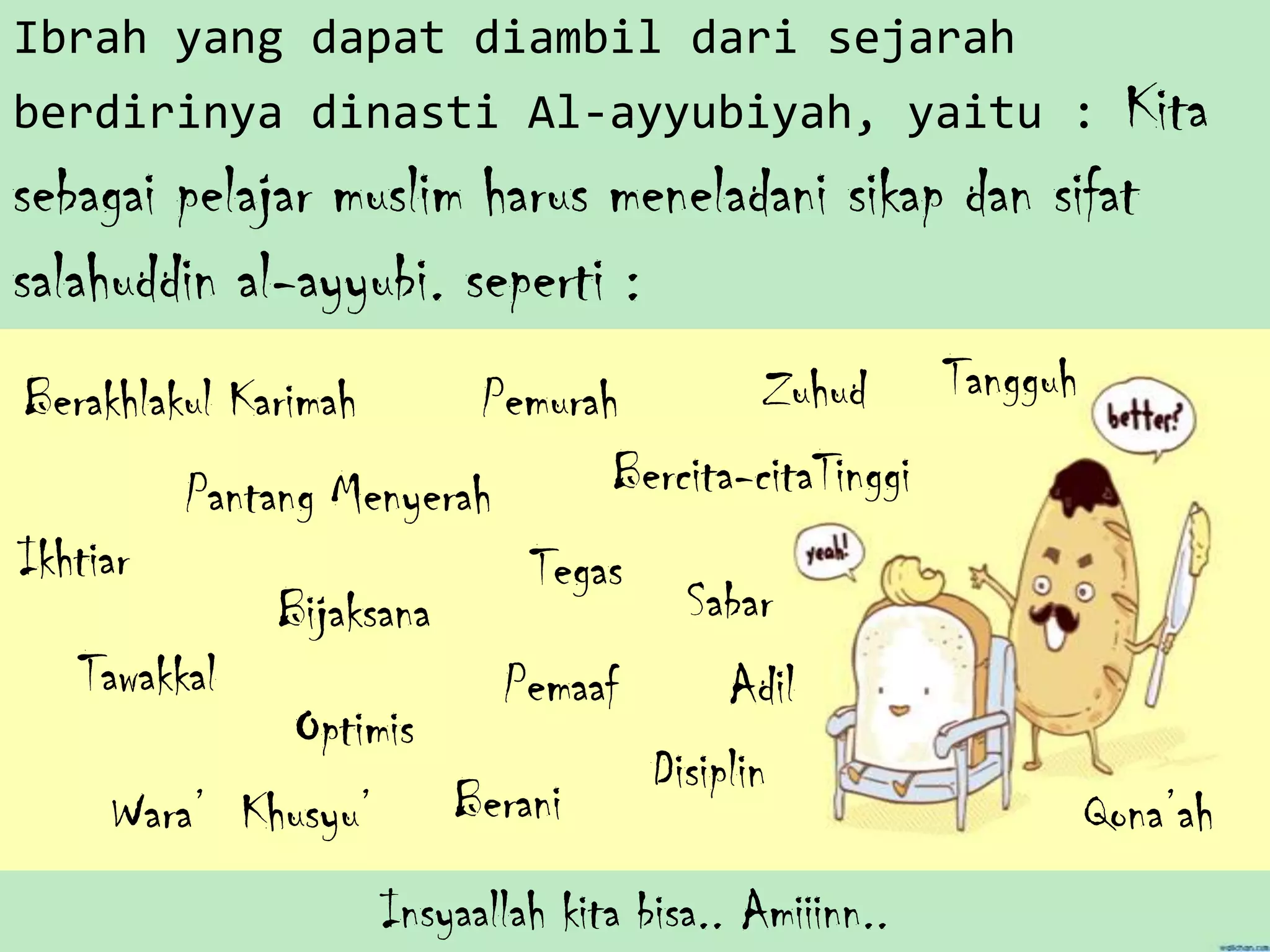 Sejarah dinasti al ayyubiyah.istiqomah dh-sbm | PPTX