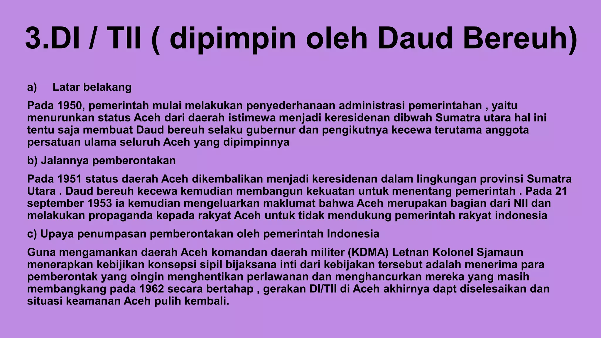 Sejarah DI/TII (Darul Islam / Tentara Islam Indonesia)-SMA TUNAS DHARMA ...