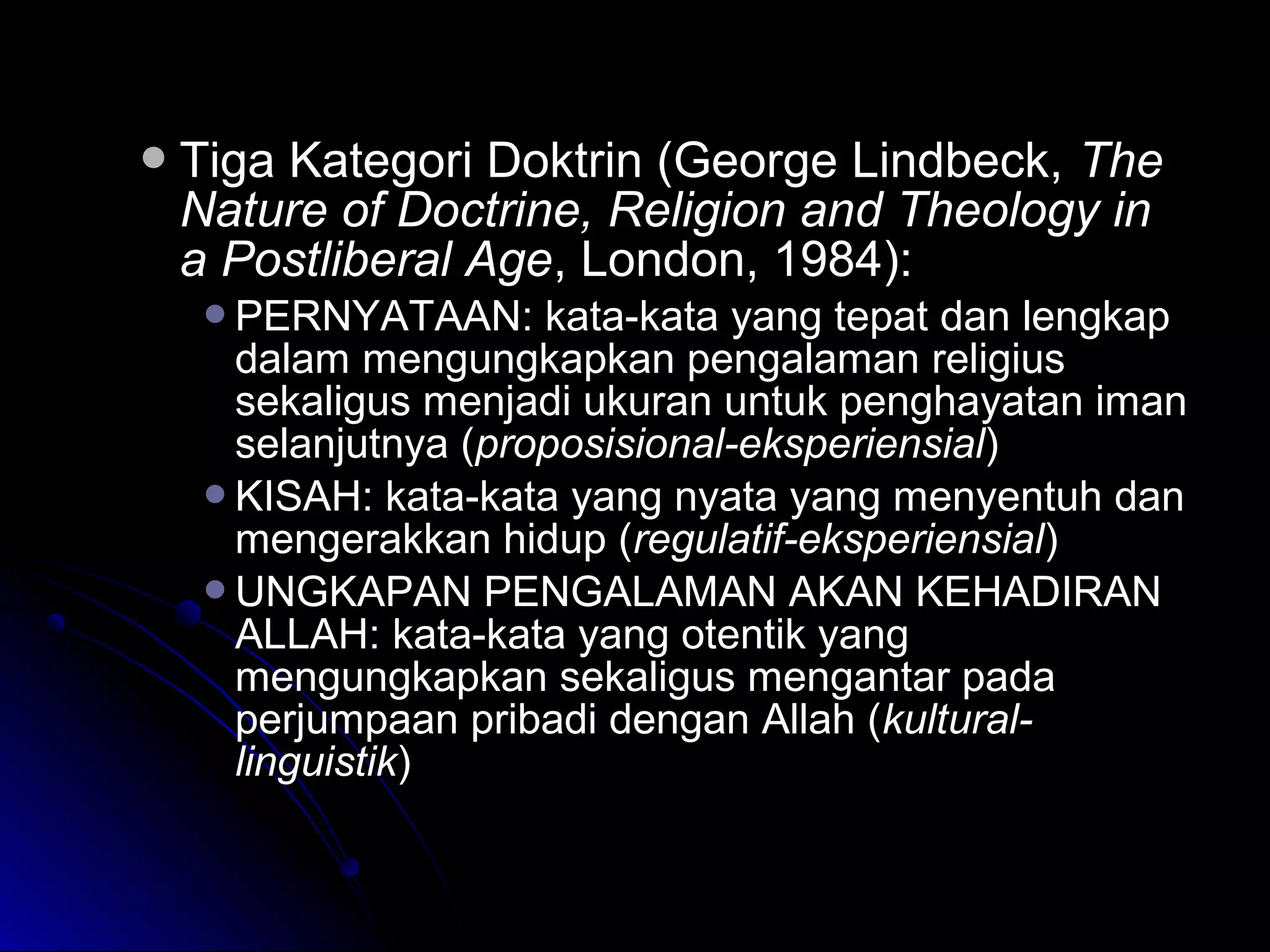 Sejarah Doktrin Gereja (Pengantar) | PPT