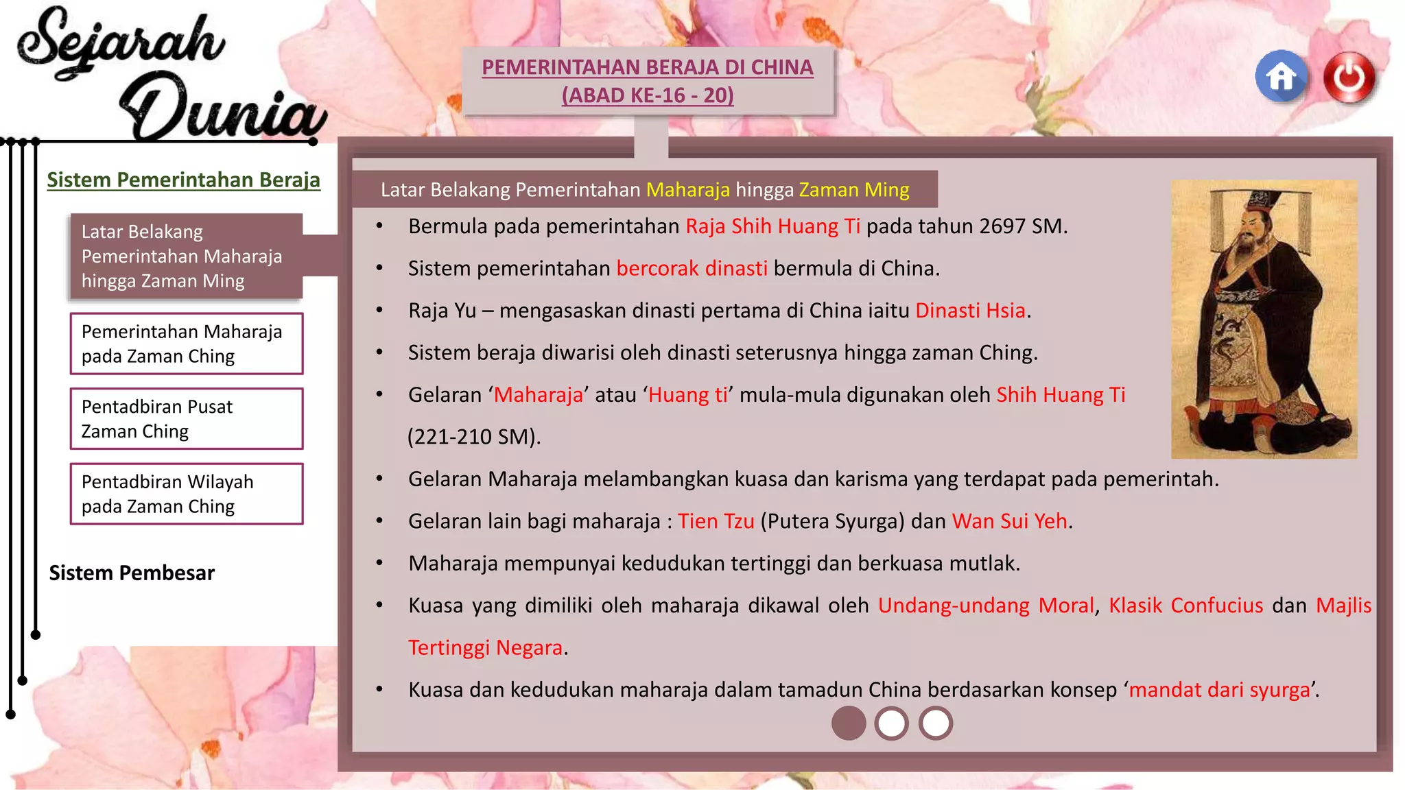 Sejarah dunia pemerintahan beraja di china | PPTX