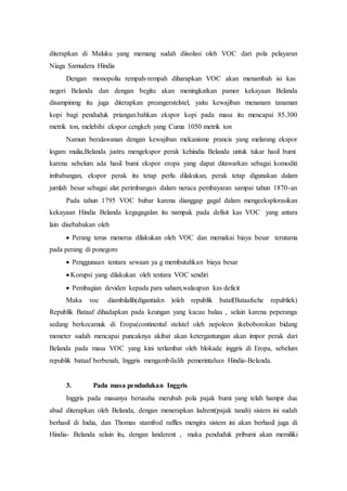 Sejarah ekonomi indonesia | DOCX