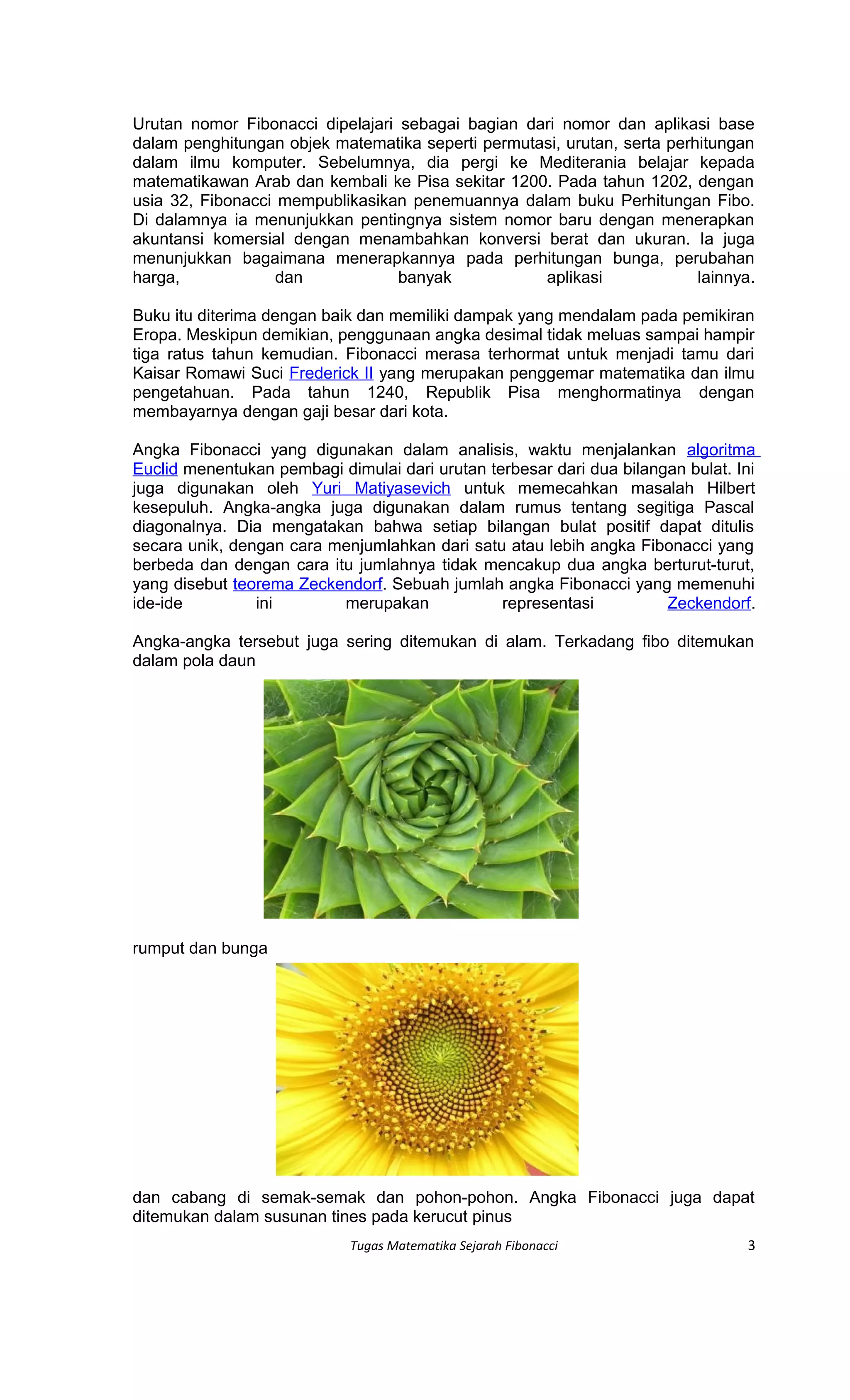 Sejarah fibonacci | DOC