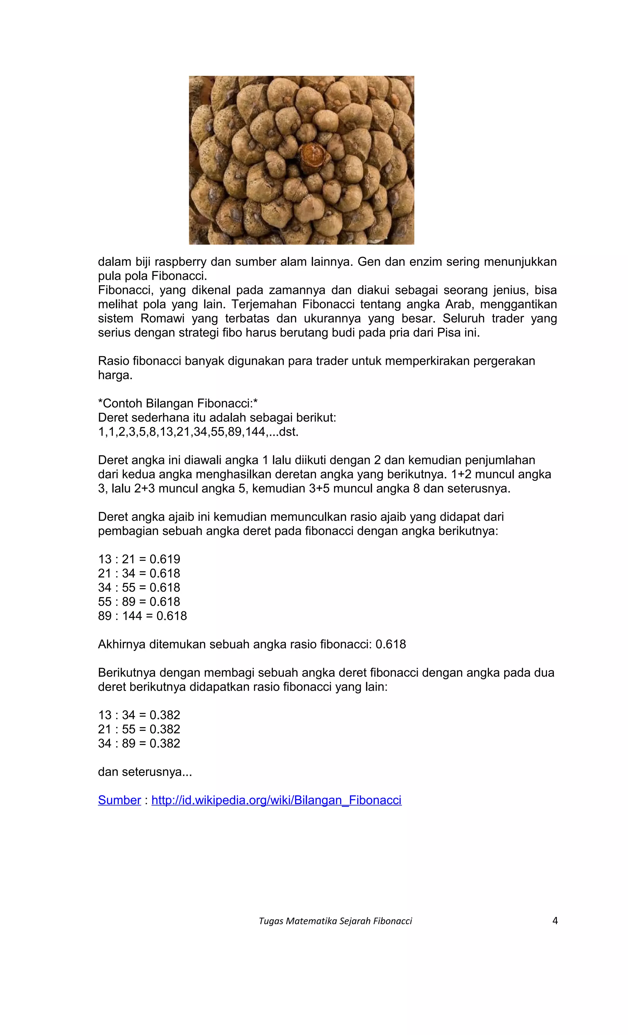 Sejarah fibonacci | DOC