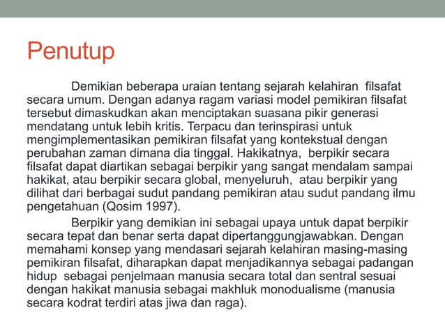 Sejarah filsafat | PPTX