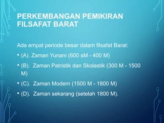 Sejarah filsafat barat | PPTX