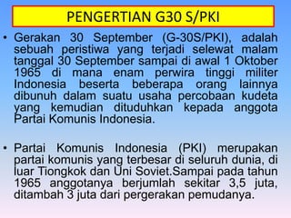 Sejarah G30 S/PKI | PPT