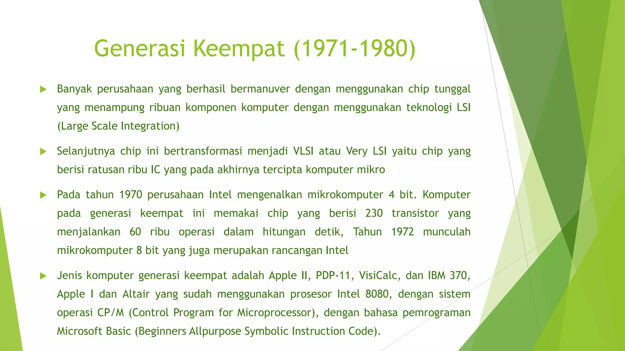 Sejarah generasi komputer | PPTX