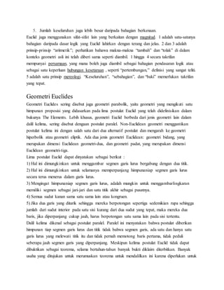 Sejarah Geometri Euclid | DOCX