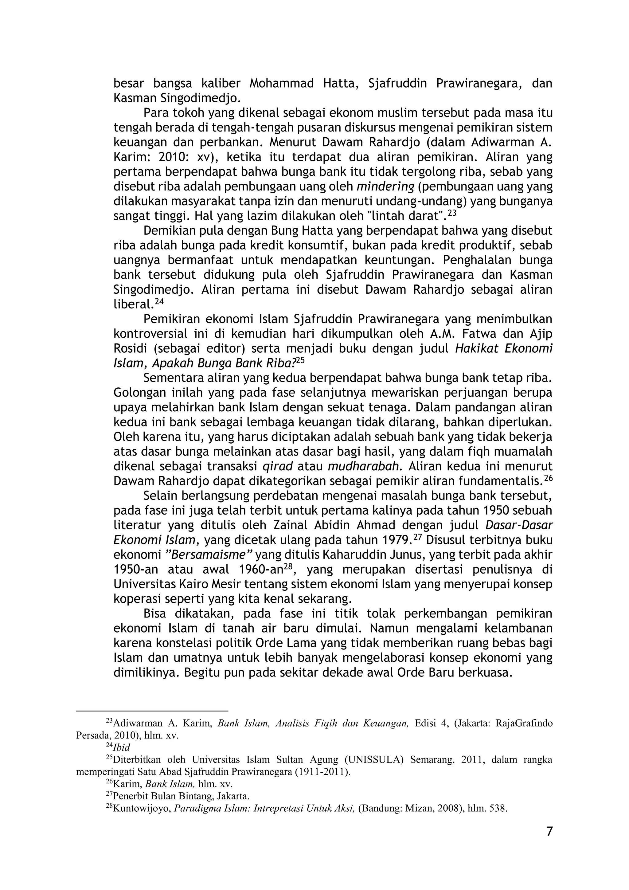 Sejarah Gerakan Ekonomi Islam di Indonesia - Anto Apriyanto | PDF