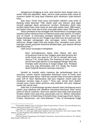 Sejarah Gerakan Ekonomi Islam di Indonesia - Anto Apriyanto | PDF