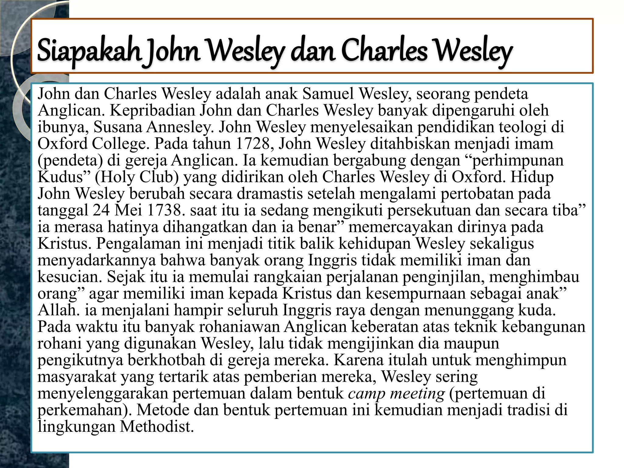Sejarah gereja methodist indonesia | PPTX