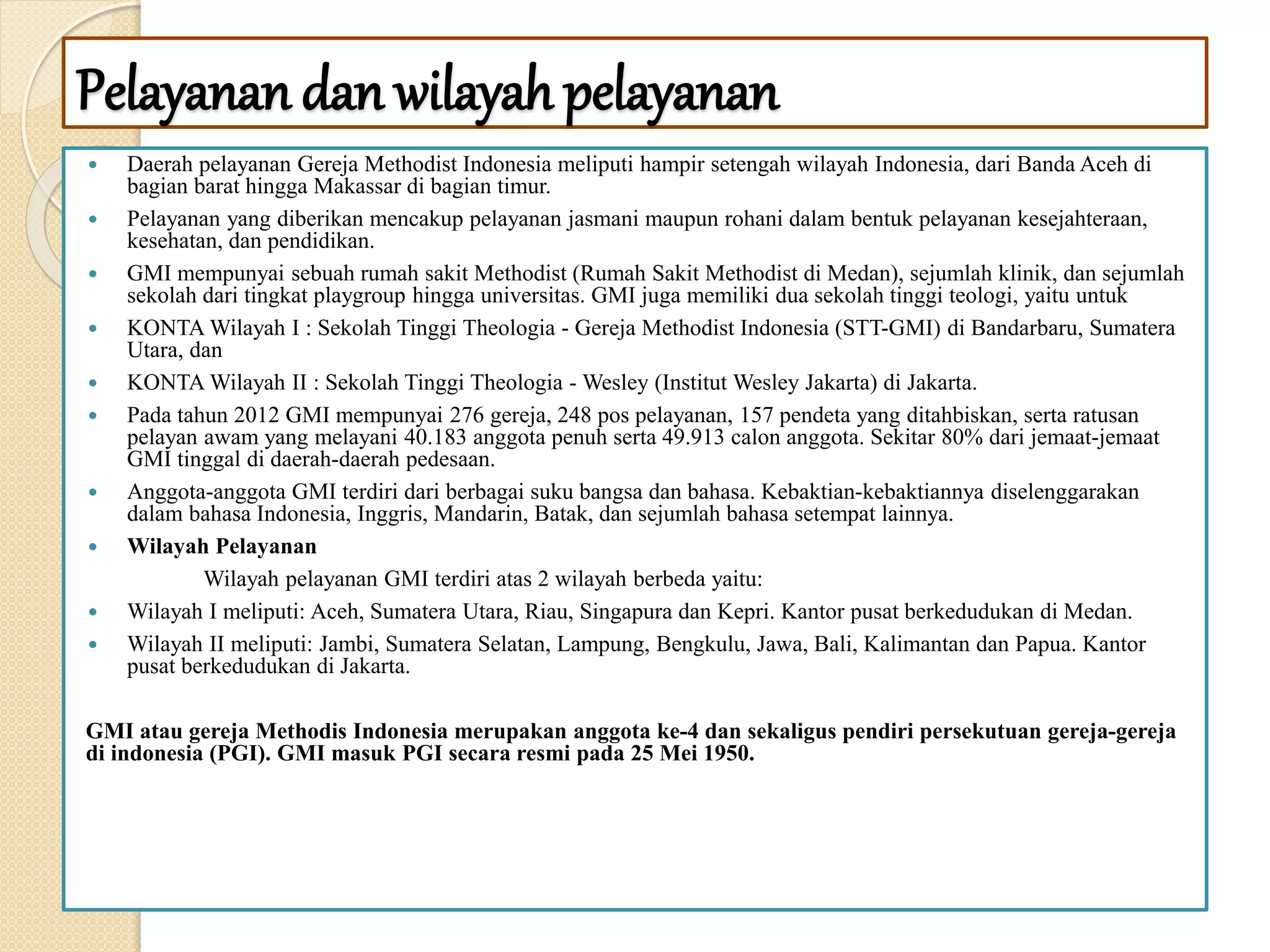 Sejarah gereja methodist indonesia | PPTX