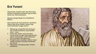 Sejarah Hukum Kesehatan yang ada di indonesia.pptx