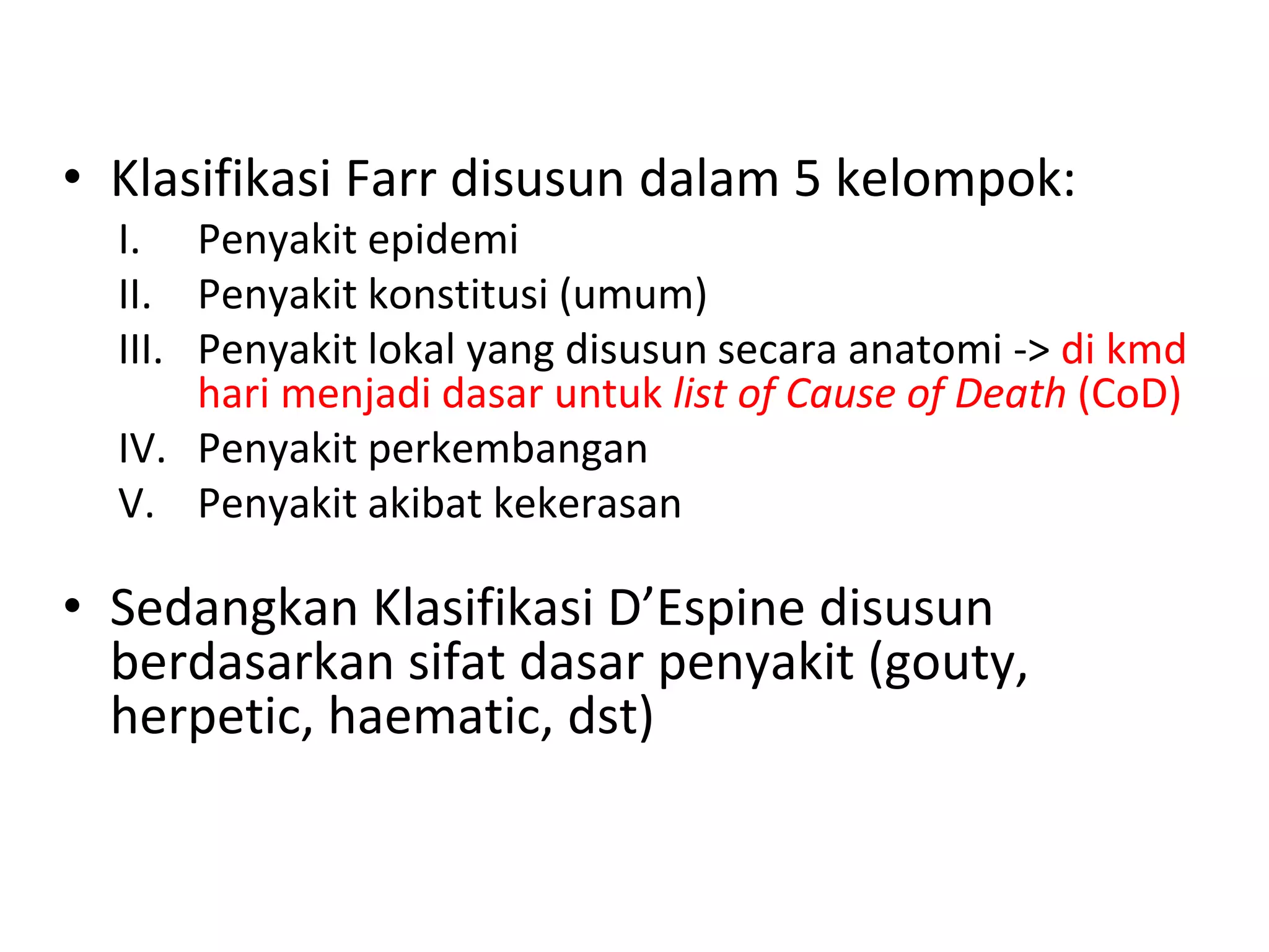 Sejarah ICD dan struktur ICD | PPT