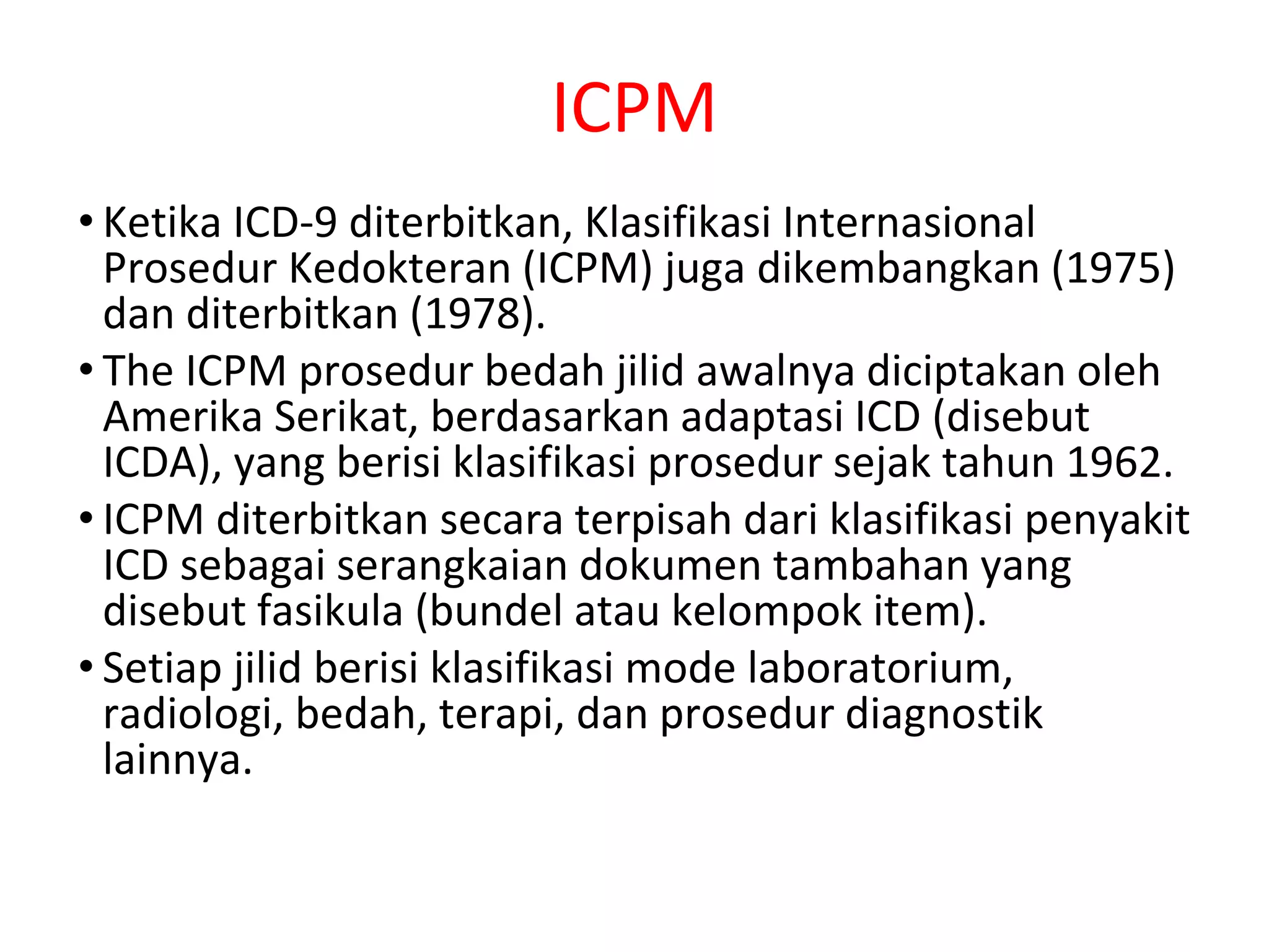 Sejarah ICD dan struktur ICD | PPT