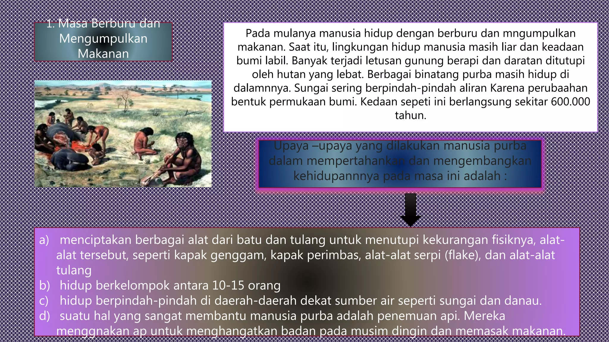 corak kehidupan masyarakat masa praaksara (revisi) | PPTX