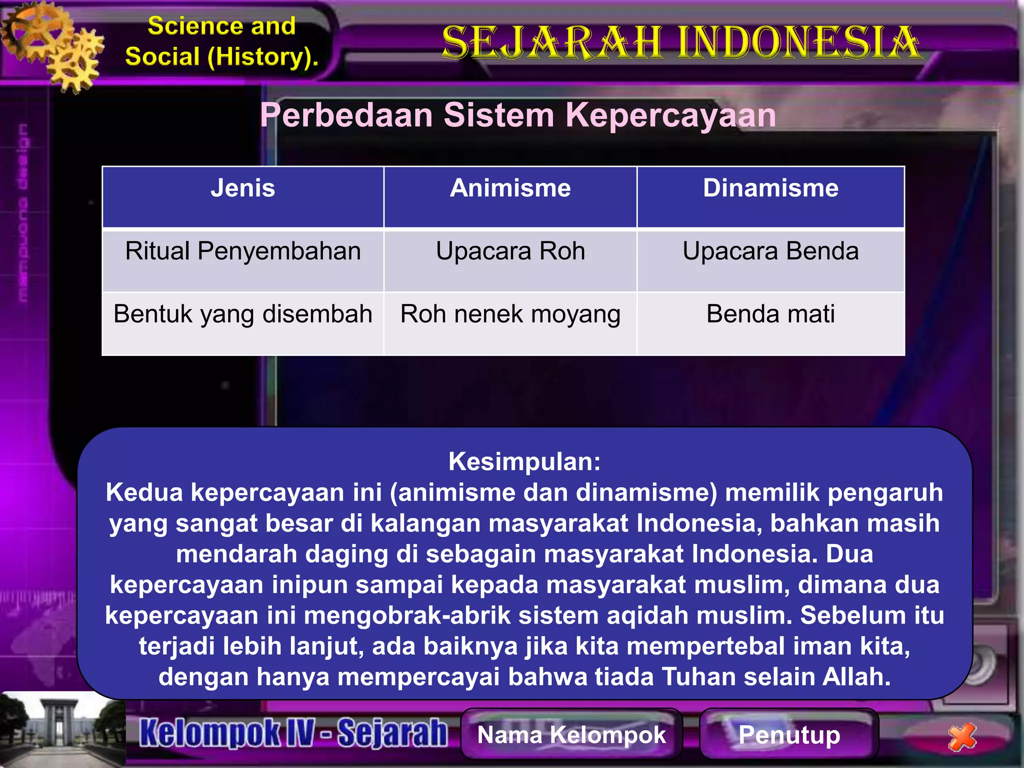 Sejarah sistem kepercayaan | PPTX