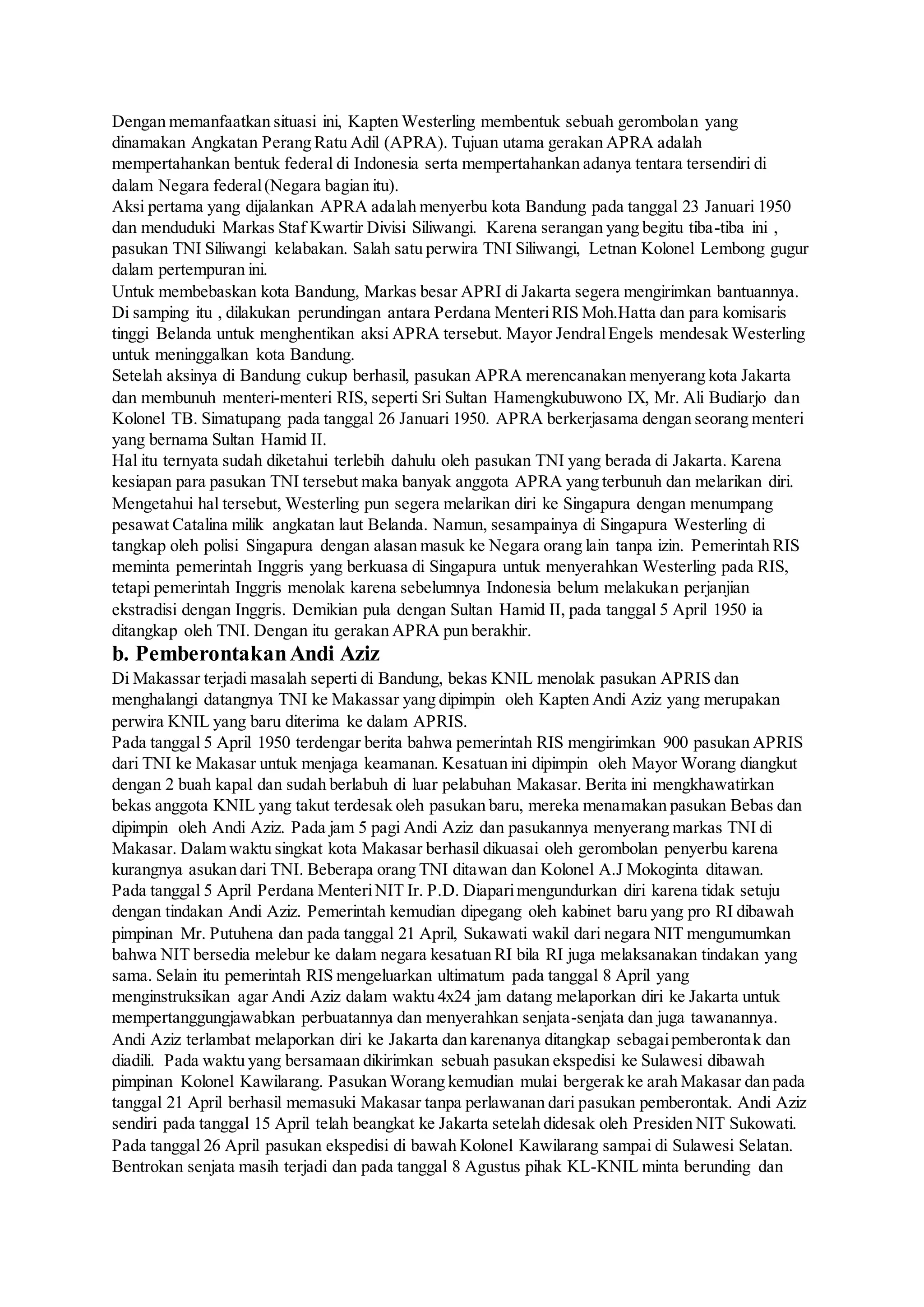 DISINTEGRASI YANG BERKAITAN DENGAN KEPENTINGAN PRIBADI DAN GOLONGAN | DOCX