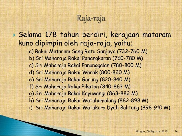 Sejarah indonesia mataram kuno