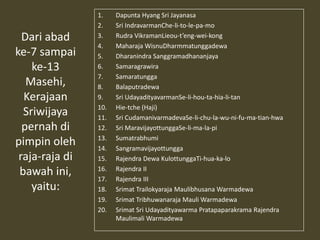 Sejarah Indonesia - Kerajaan Sriwijaya | PDF