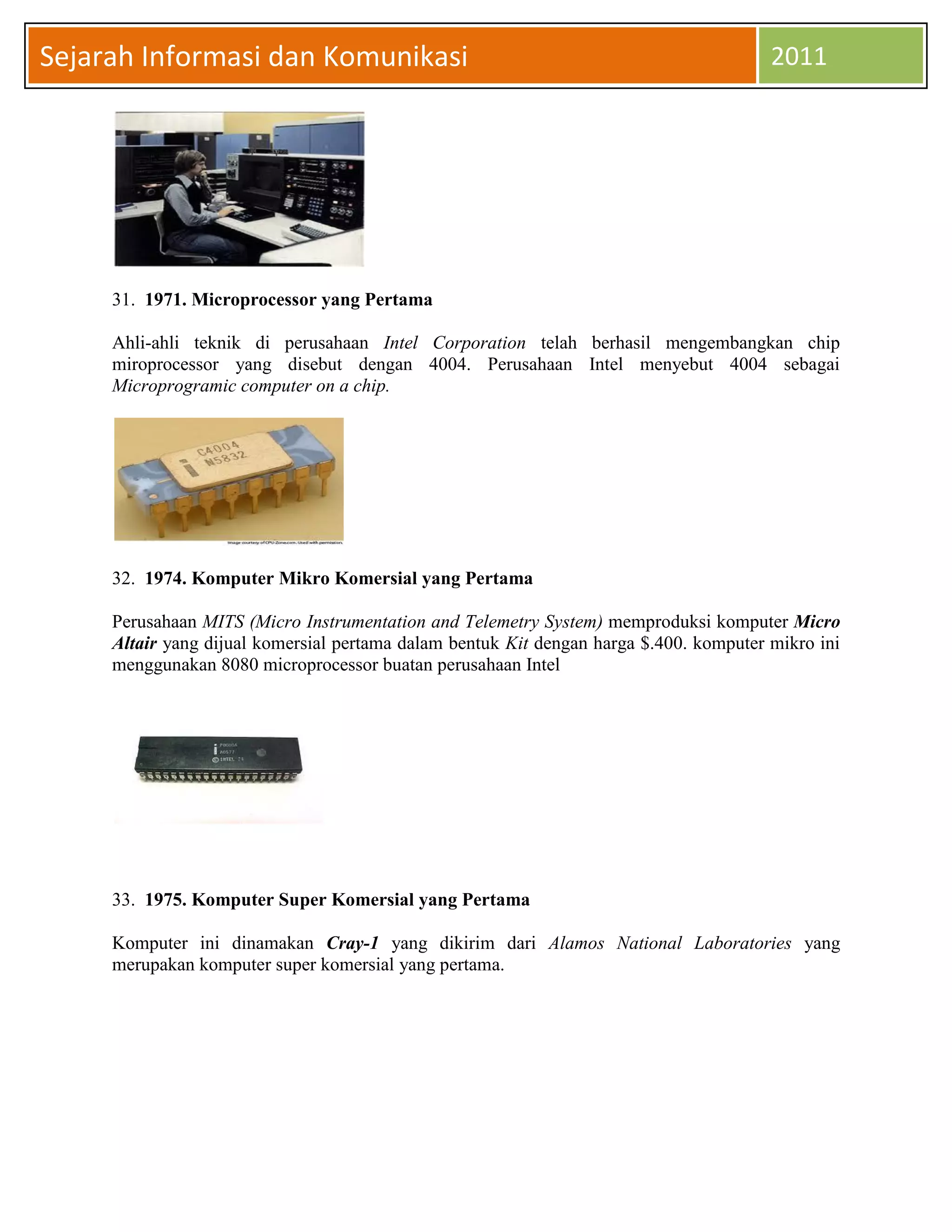 Sejarah informasi dan komunikasi new | PDF