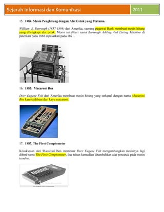 Sejarah informasi dan komunikasi new | PDF