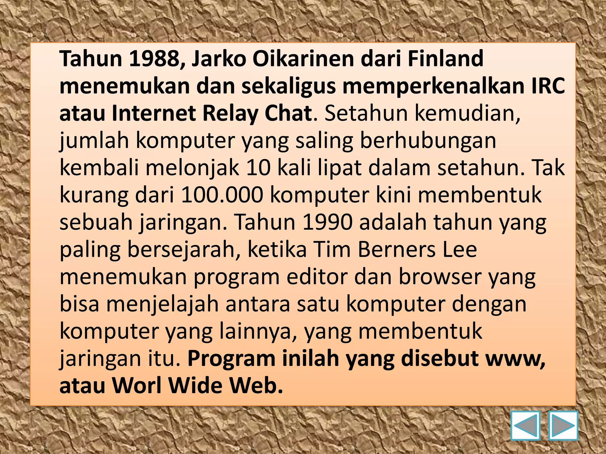 Sejarah Internet | PPTX
