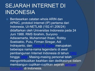 Sejarah internet | PPTX