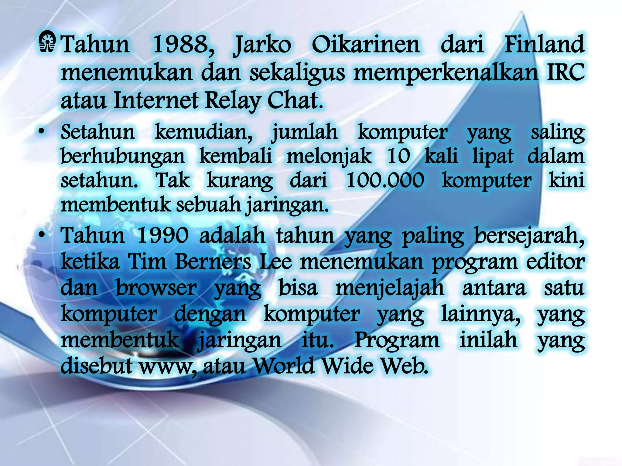 Sejarah internet | PPT