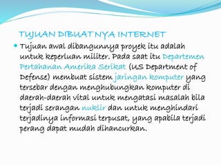 Sejarah internet.kelompok 1 | PPT