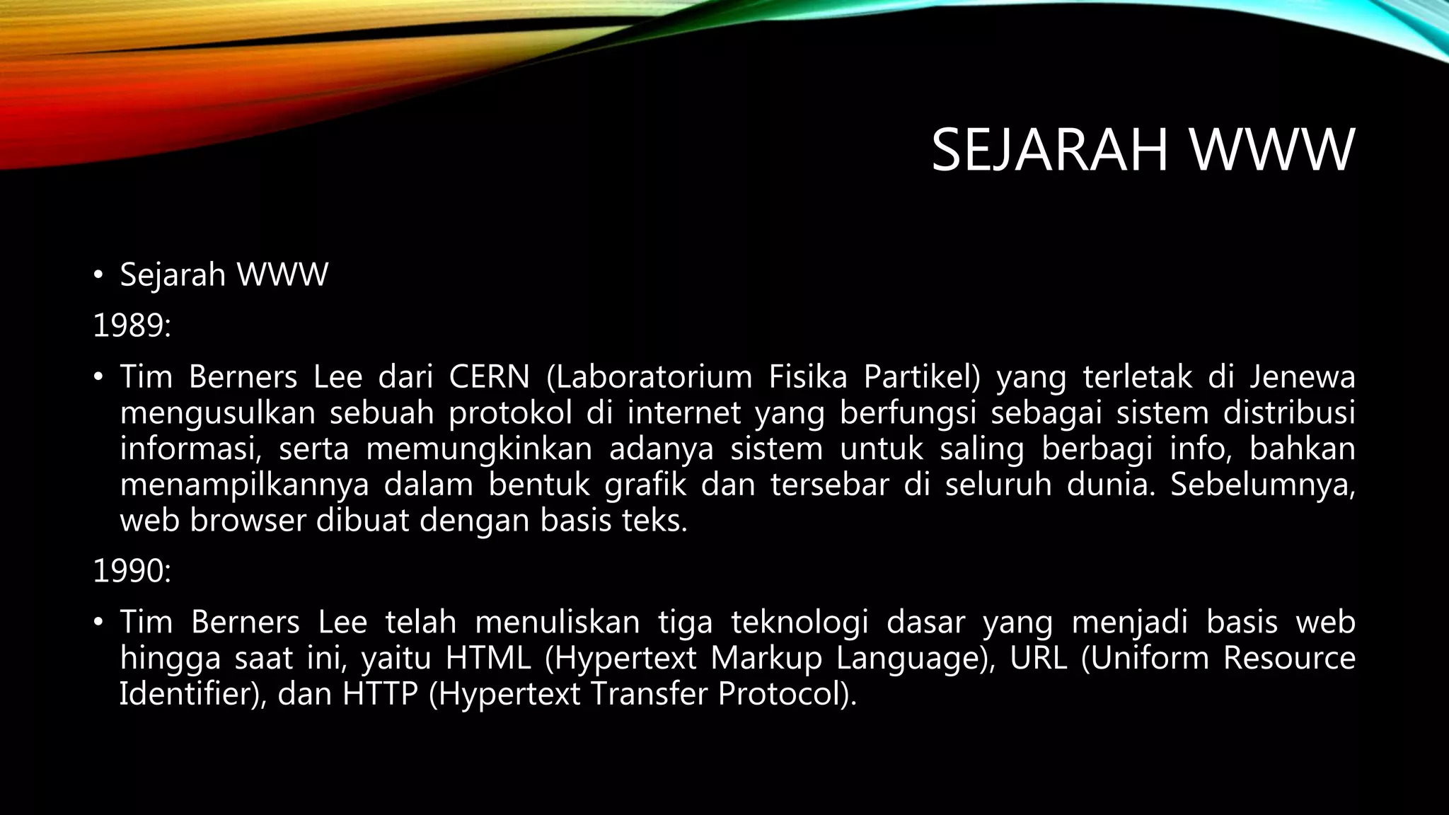 Sejarah internet | PPTX