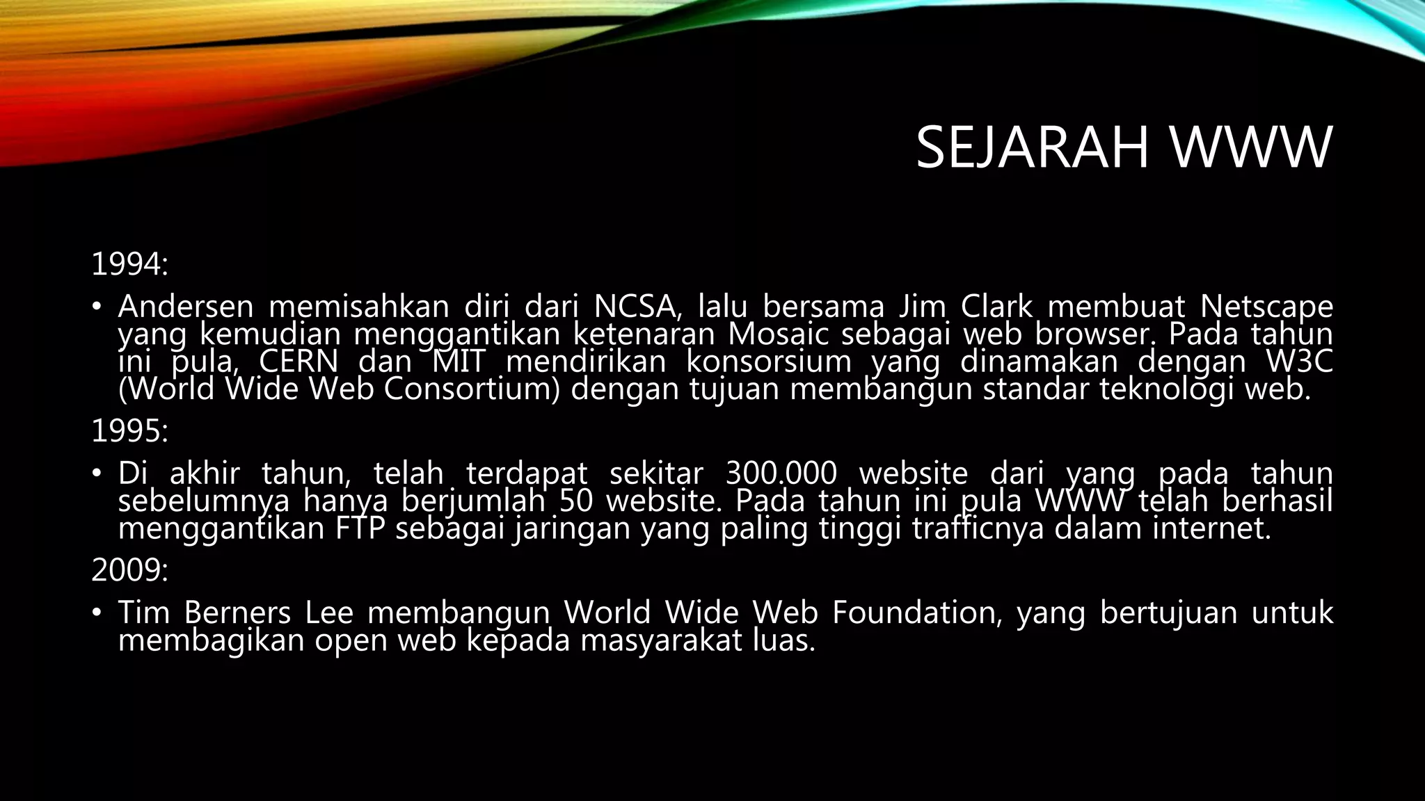 Sejarah internet | PPTX