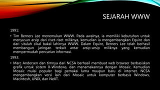 Sejarah internet | PPTX