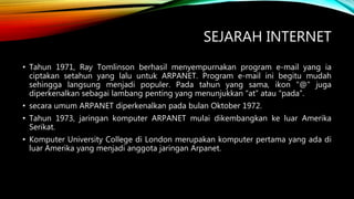 Sejarah internet | PPTX