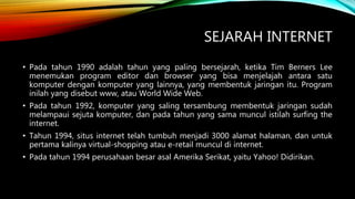 Sejarah internet | PPTX