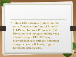 Sejarah internet | PPTX