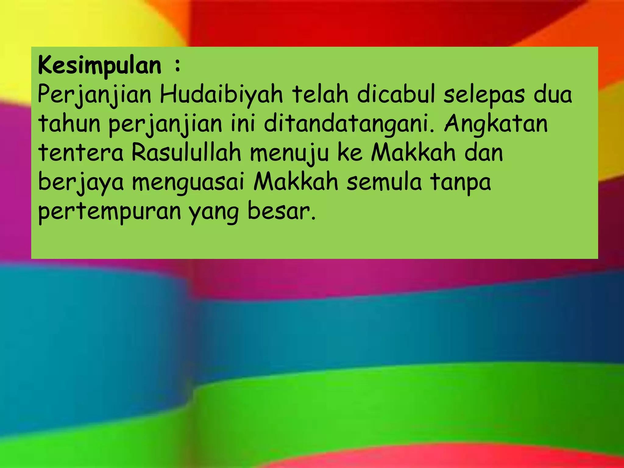 Sejarah islam prjanjian hudaibiyah smkp | PPTX