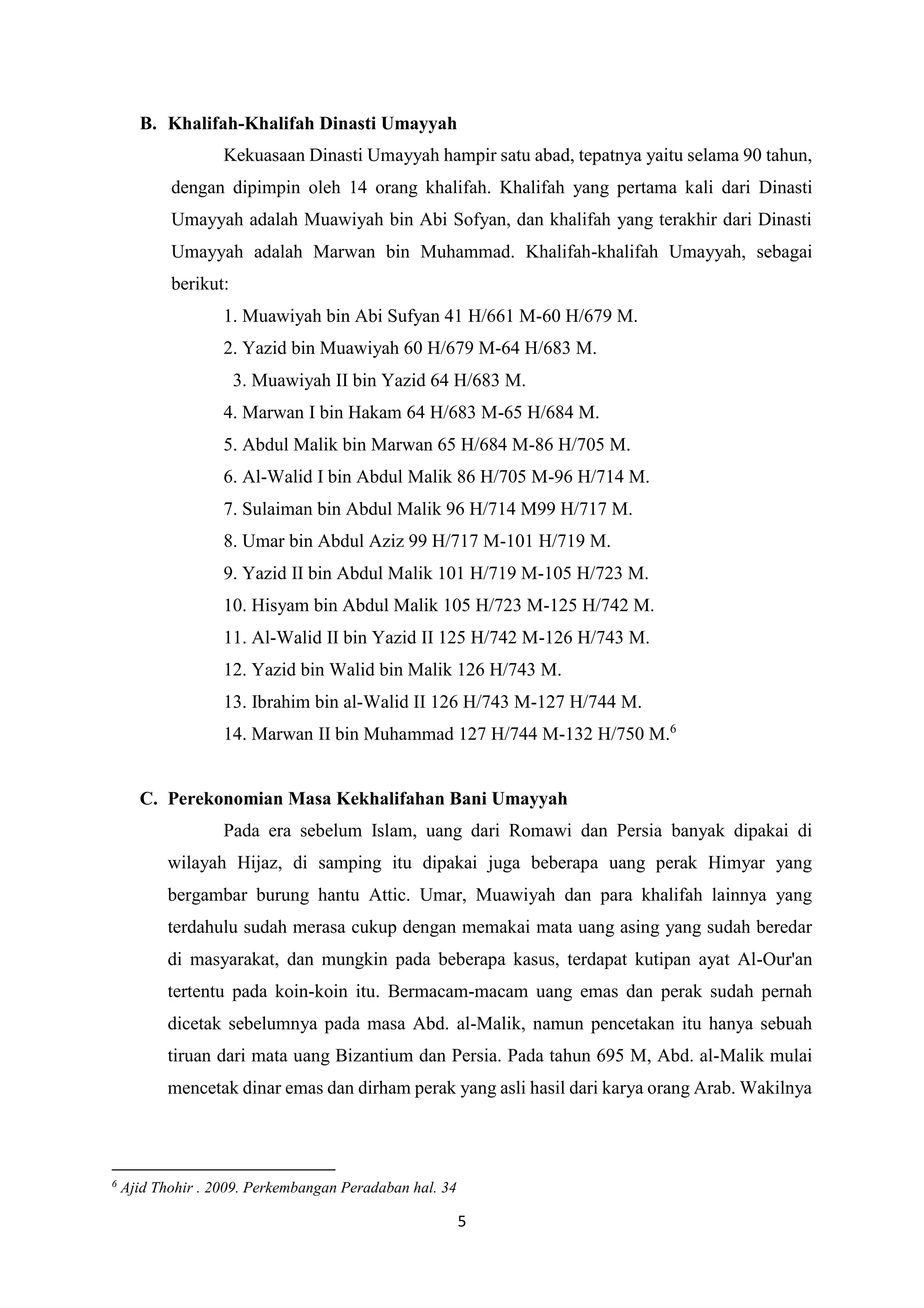 Sejarah Islam masa Dinasti bani Umayyah.docx