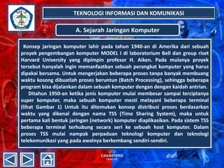 Sejarah jaringan komputer | PPTX