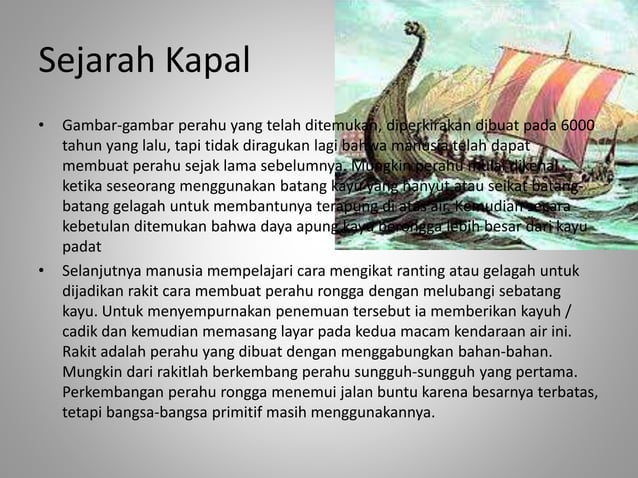 Sejarah kapal | PPTX