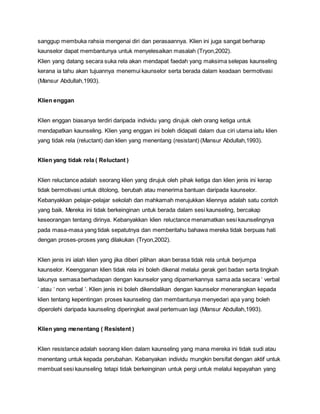 Nota Sejarah Kaunseling | DOCX