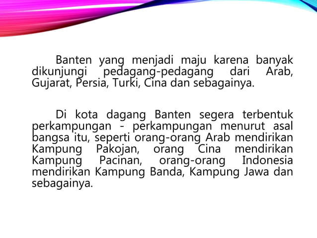 Sejarah kerajaan banten | PPTX